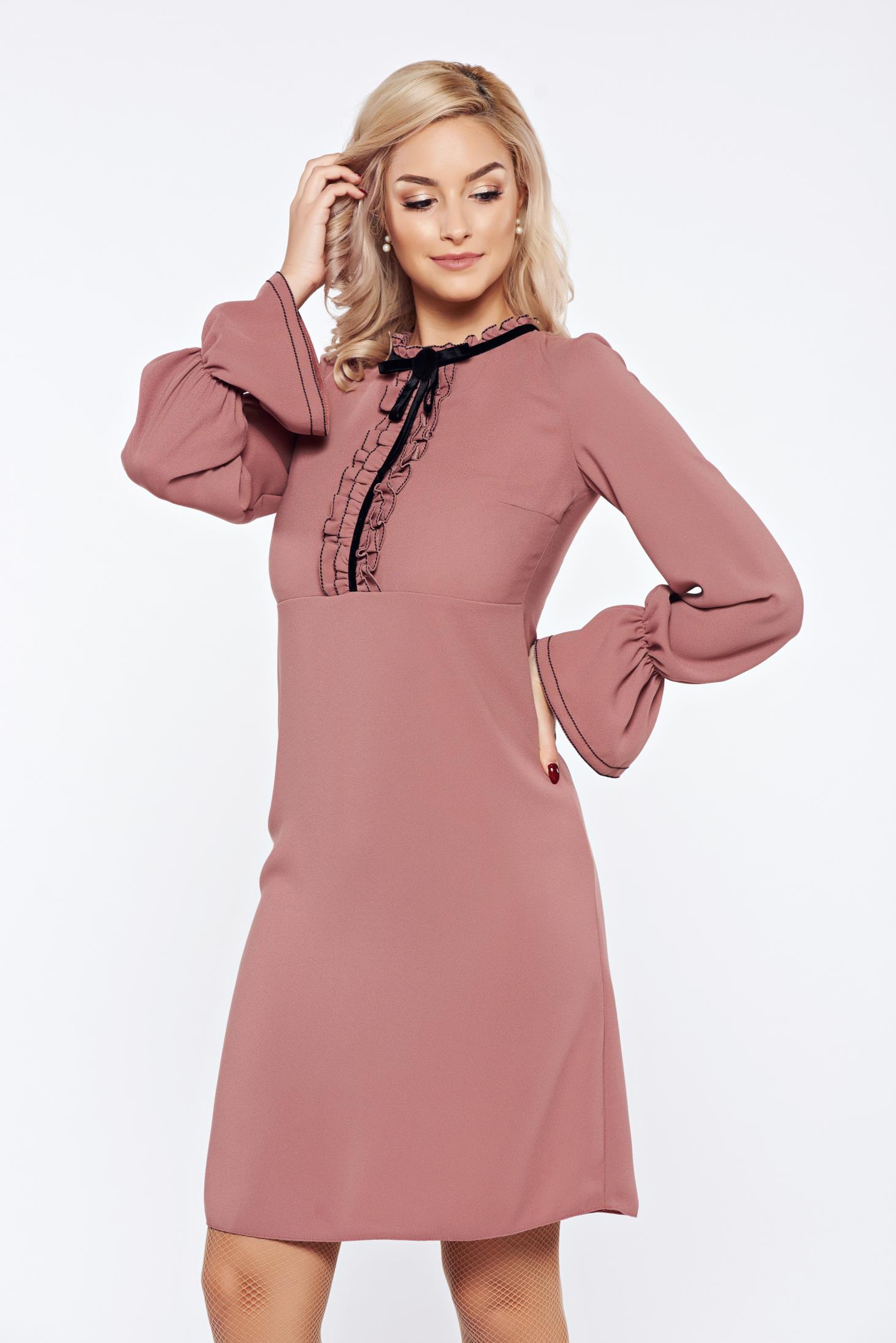 LaDonna rosa office elegant dress with ruffled sleeves